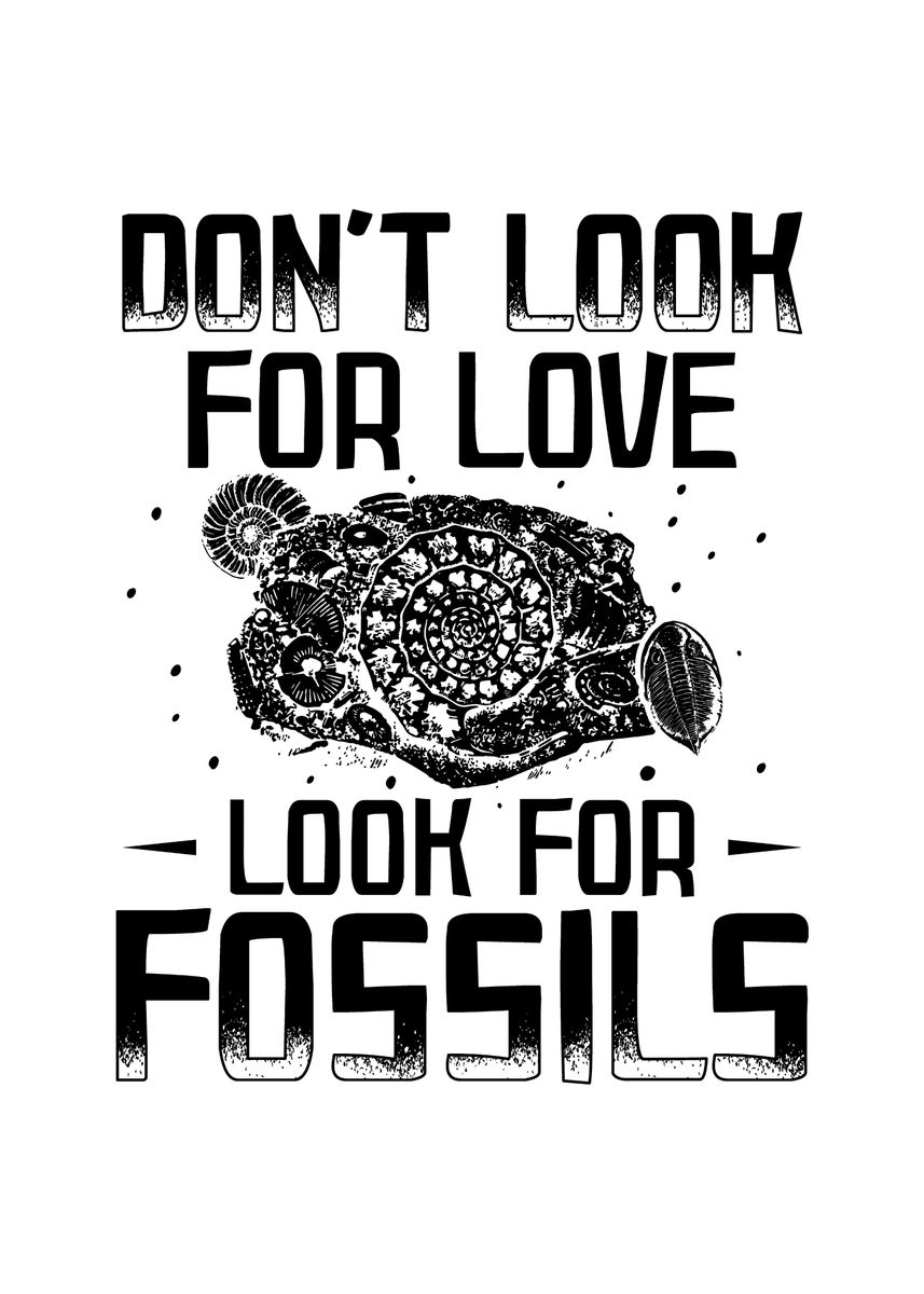 'Fossil Hunting Archaeology' Poster by TW Design | Displate