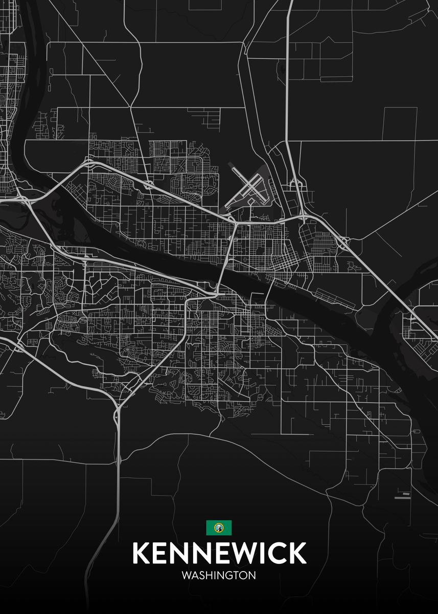 'Kennewick WA' Poster, picture, metal print, paint by IMR Designs ...