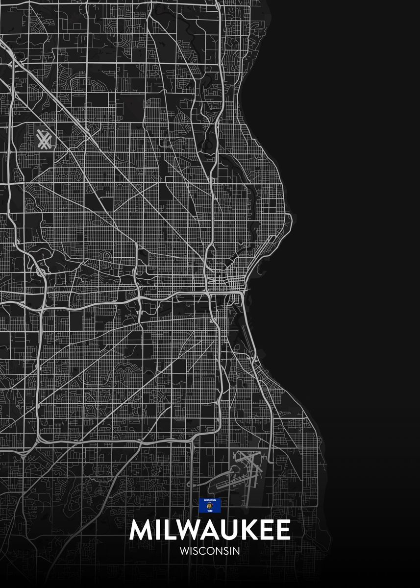 'Milwaukee WI' Poster, picture, metal print, paint by IMR Designs ...