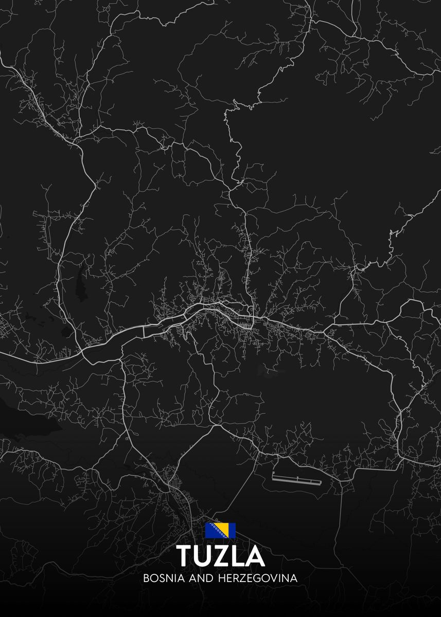 'Tuzla BA' Poster, picture, metal print, paint by IMR Designs | Displate