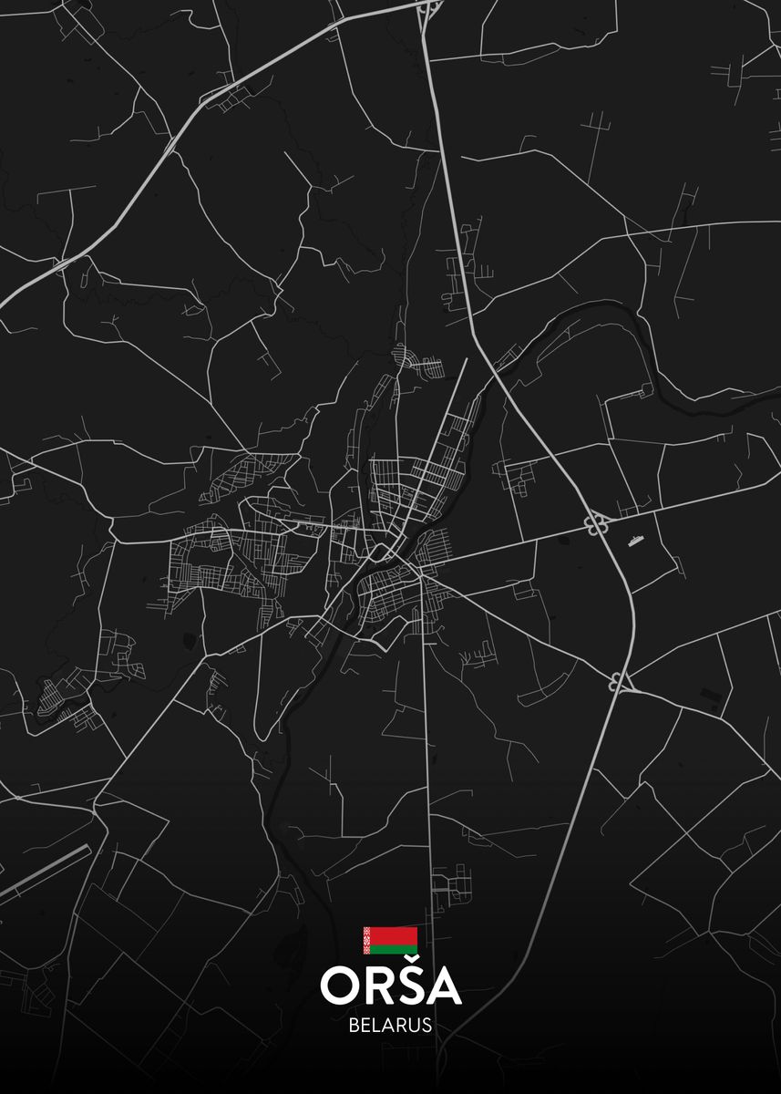 'Orsa BY' Poster, picture, metal print, paint by IMR Designs | Displate