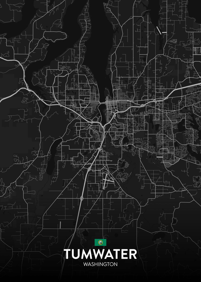 'Tumwater WA' Poster by IMR Designs | Displate