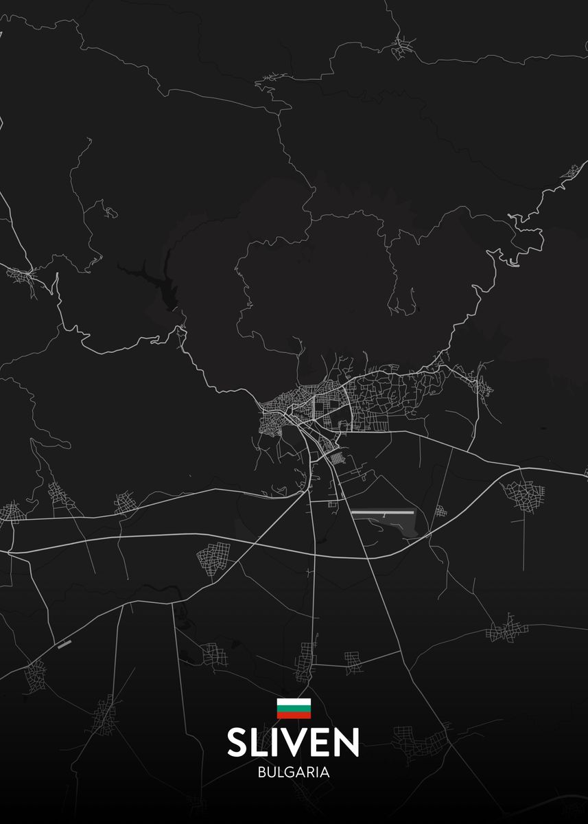 'Sliven BG' Poster, picture, metal print, paint by IMR Designs | Displate