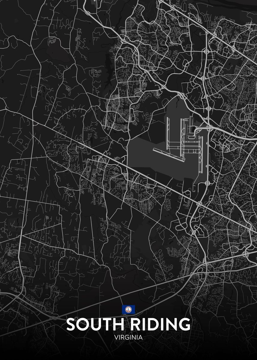 'South Riding VA' Poster, picture, metal print, paint by IMR Designs ...