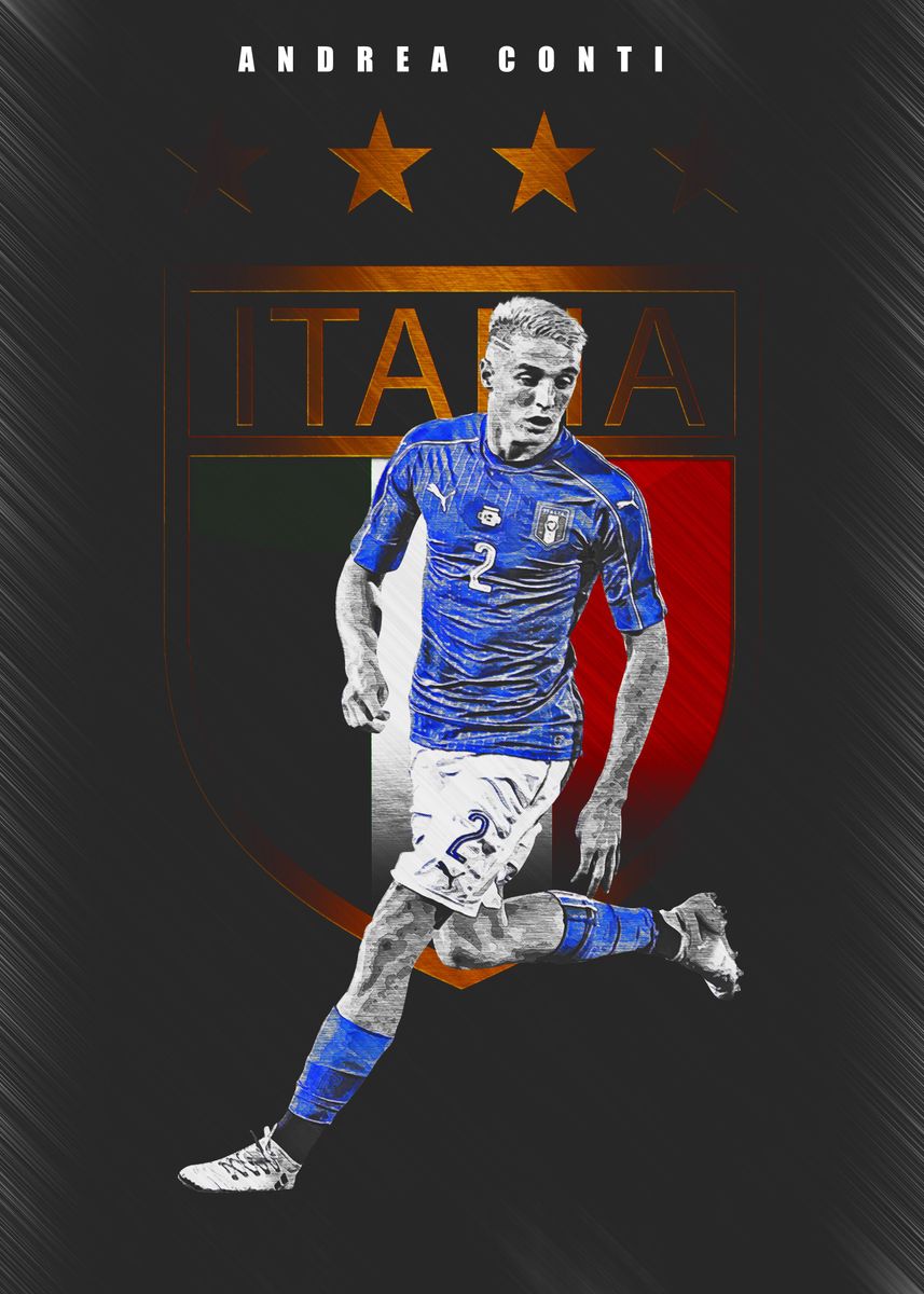'Andrea Conti Italy' Poster, picture, metal print, paint by Eleanor ...