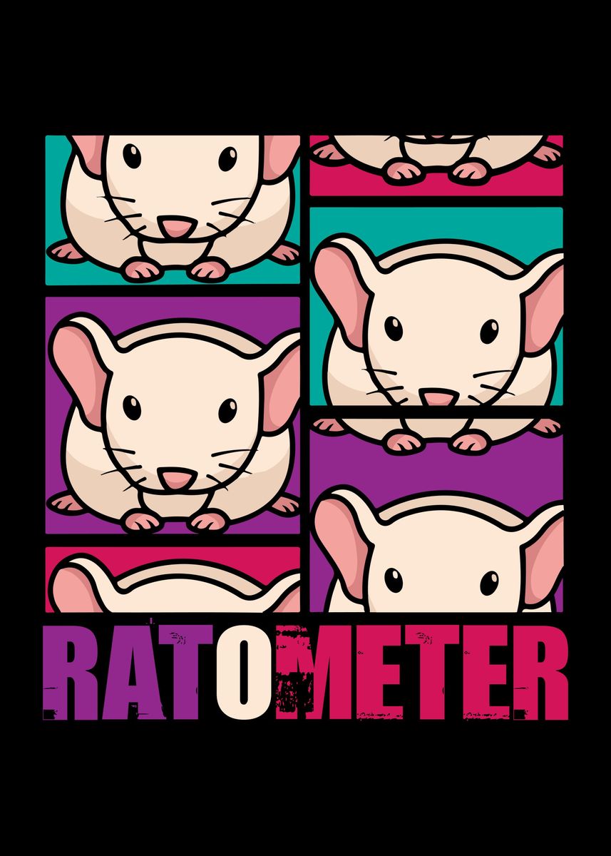 'Rat Rodent Rats' Poster, picture, metal print, paint by Sebastian ...