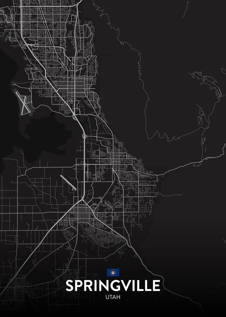 'Springville UT' Poster by IMR Designs | Displate