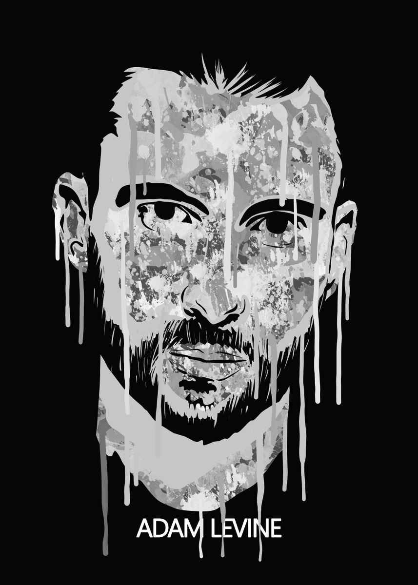 'SINGER ADAM LEVINE ' Poster, picture, metal print, paint by RAMRAM ...