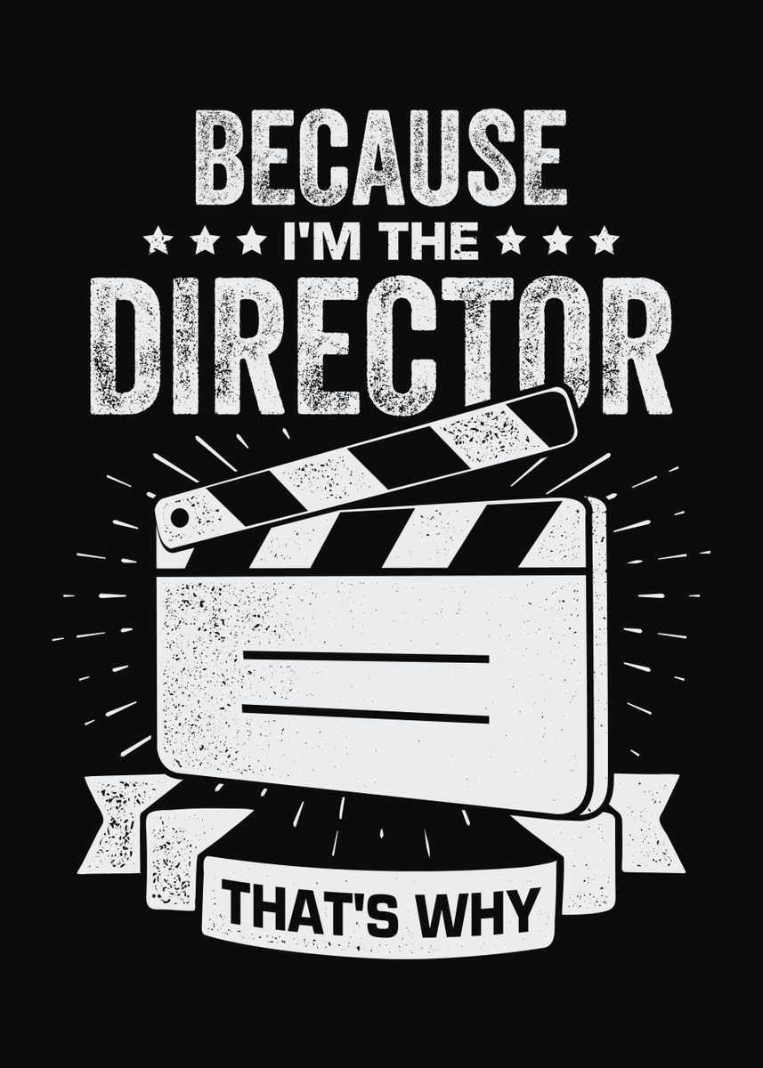 'Filmmaker Film Director ' Poster, picture, metal print, paint by ...