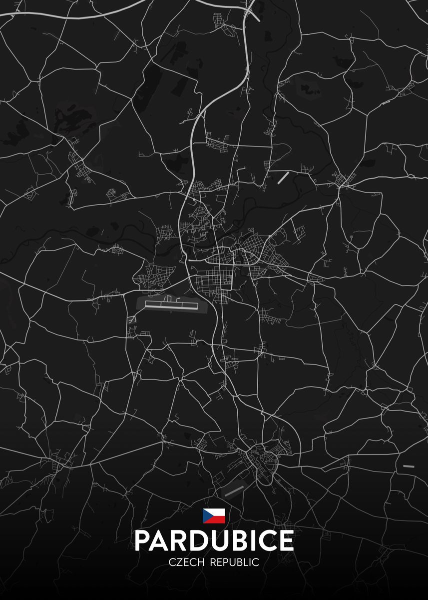 'Pardubice CZ' Poster, picture, metal print, paint by IMR Designs | Displate