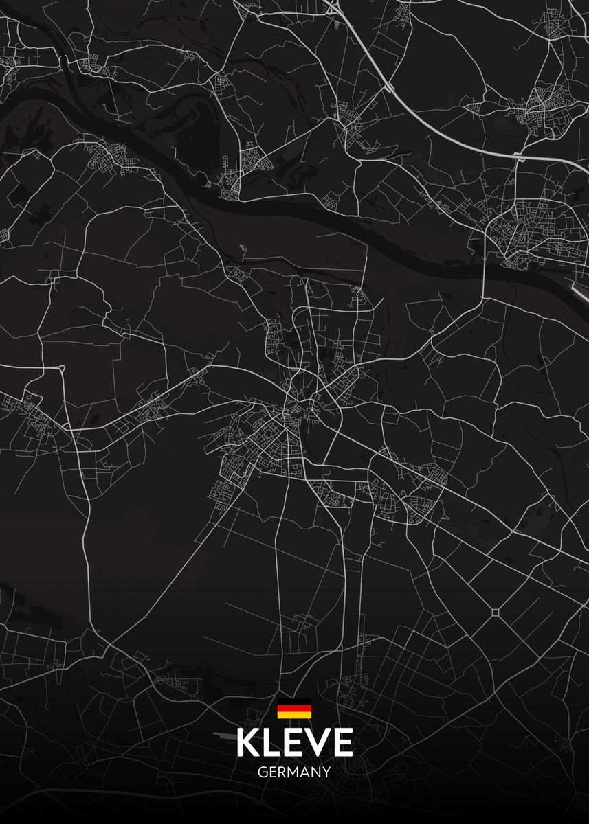 'Kleve DE' Poster, picture, metal print, paint by IMR Designs | Displate