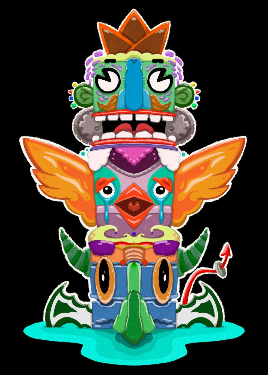 'totem' Poster by Manu Vila | Displate