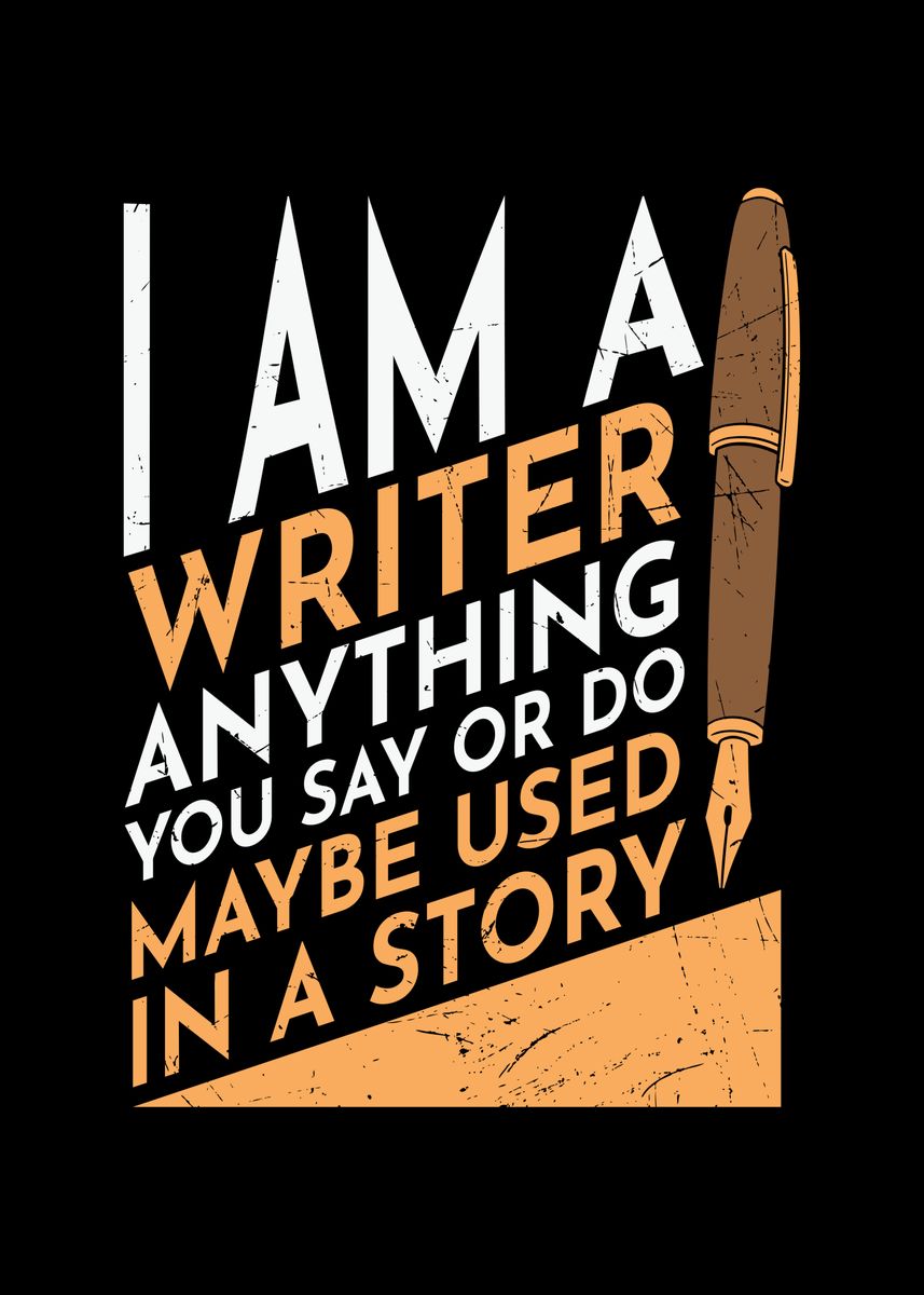 'Writers Text Design Art' Poster, picture, metal print, paint by ...