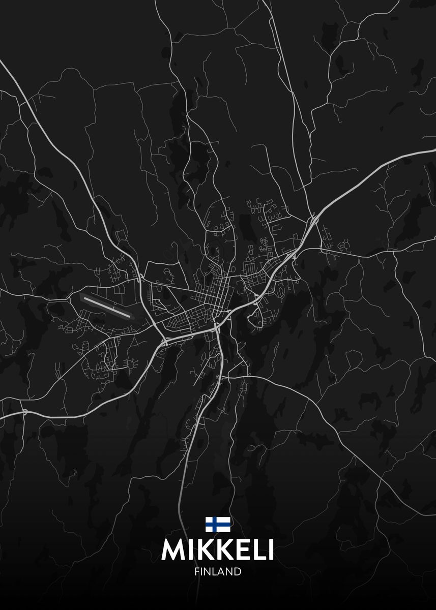 'Mikkeli FI' Poster, picture, metal print, paint by IMR Designs | Displate