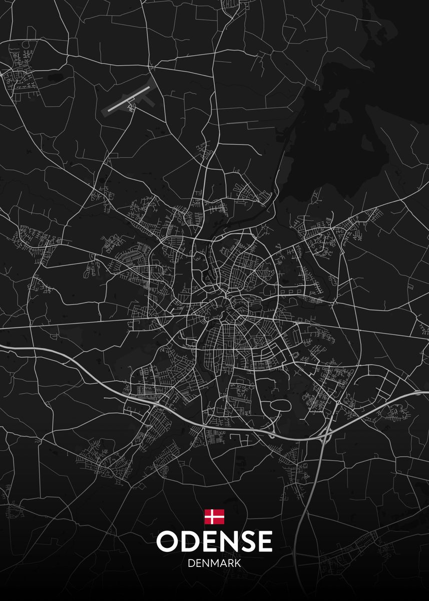 'Odense DK' Poster by IMR Designs | Displate