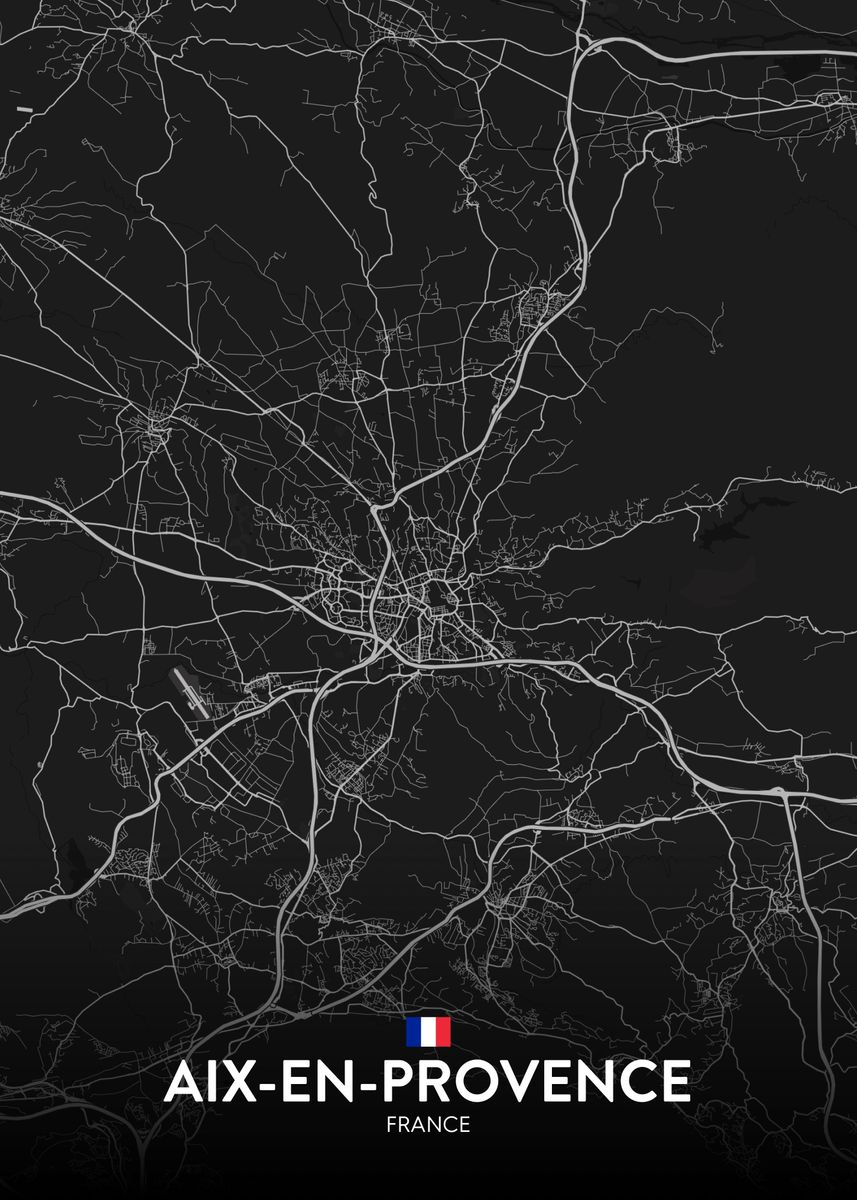 'Aix en Provence FR' Poster, picture, metal print, paint by IMR Designs ...