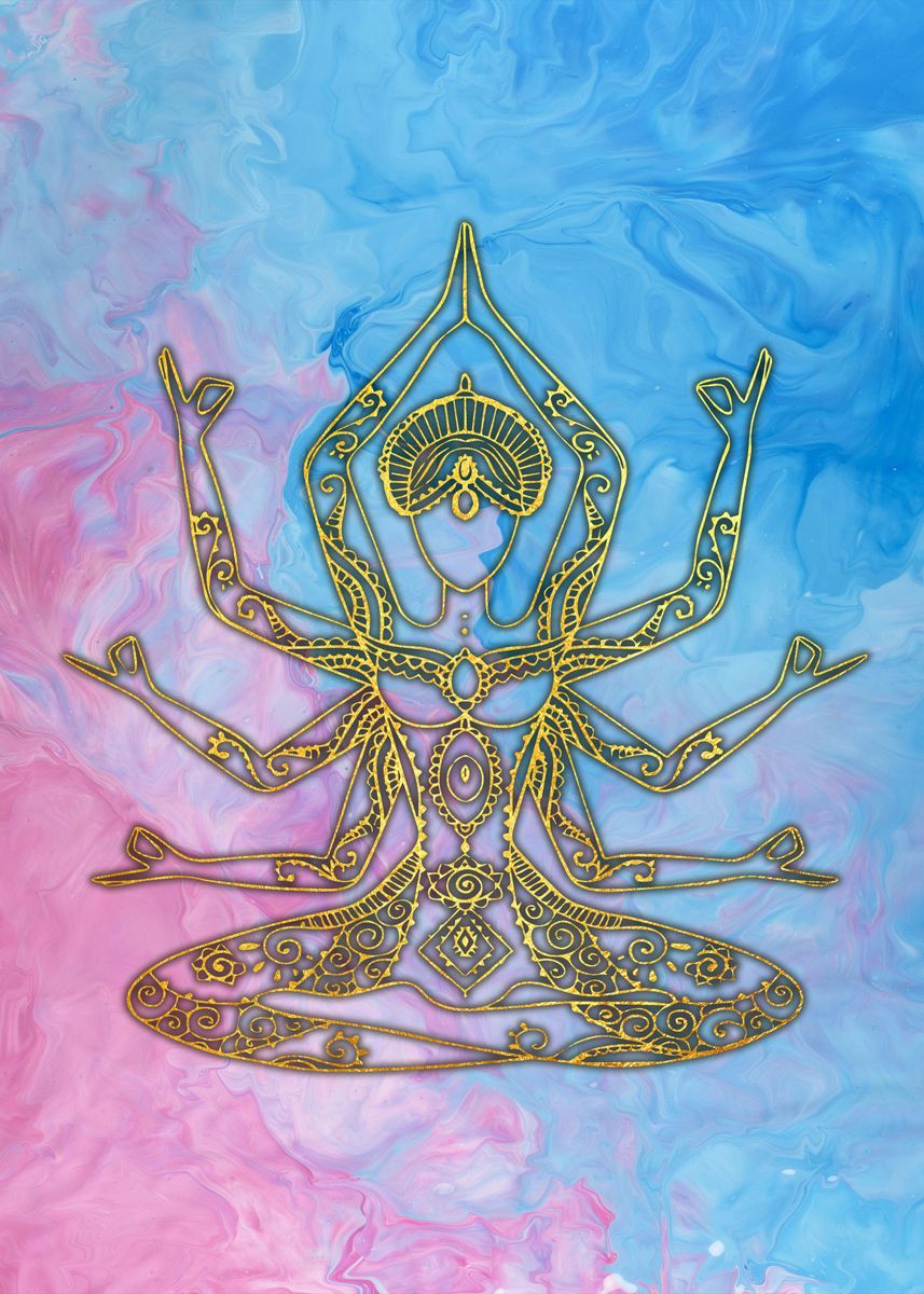 '34 Quotes yoga 34' Poster, picture, metal print, paint by Kaleigh ...