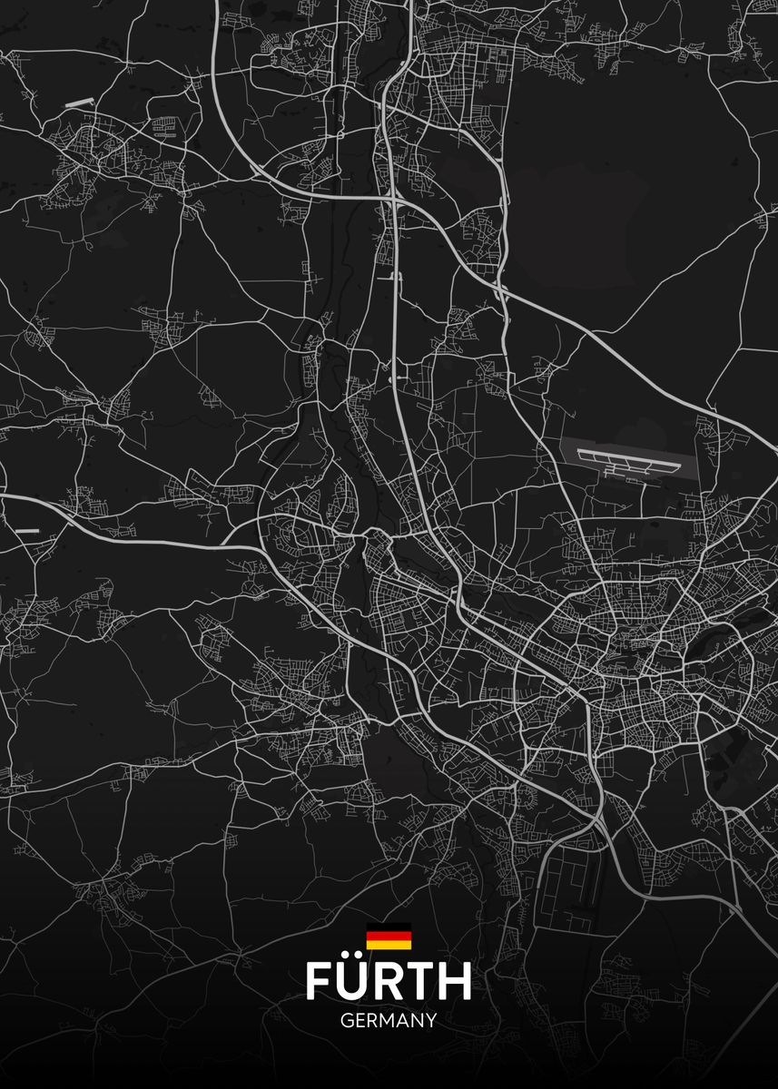 'Furth DE' Poster, picture, metal print, paint by IMR Designs | Displate