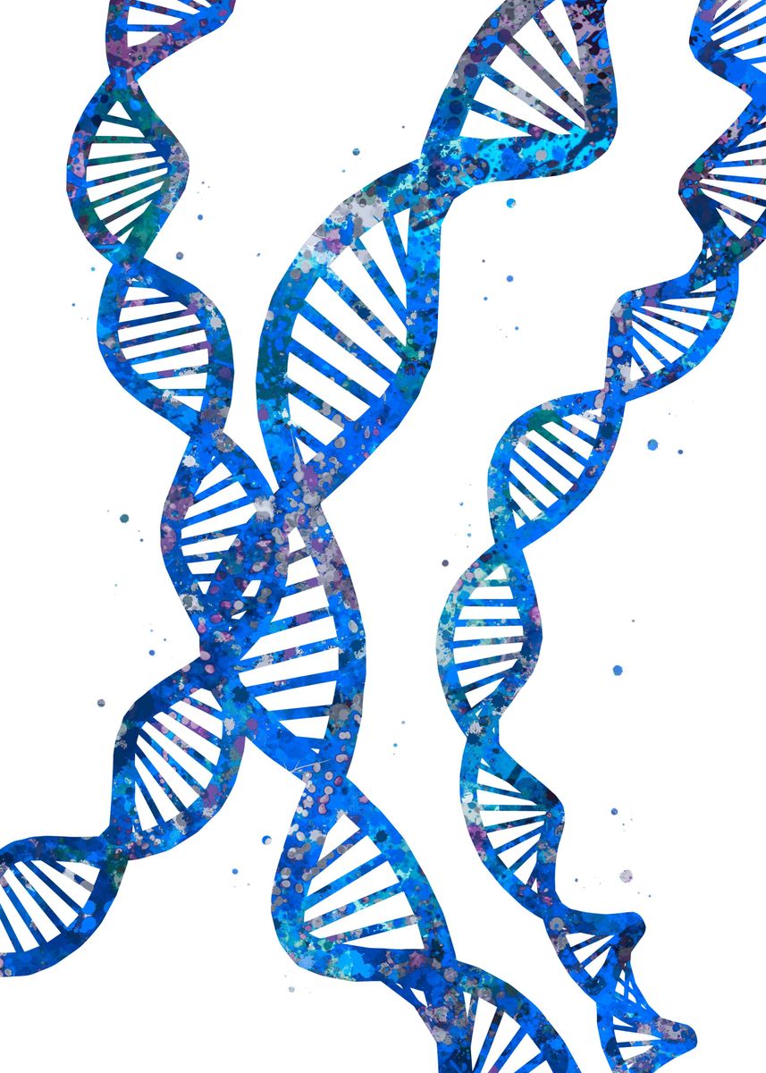 'Human DNA ' Poster, picture, metal print, paint by Yahya Art | Displate