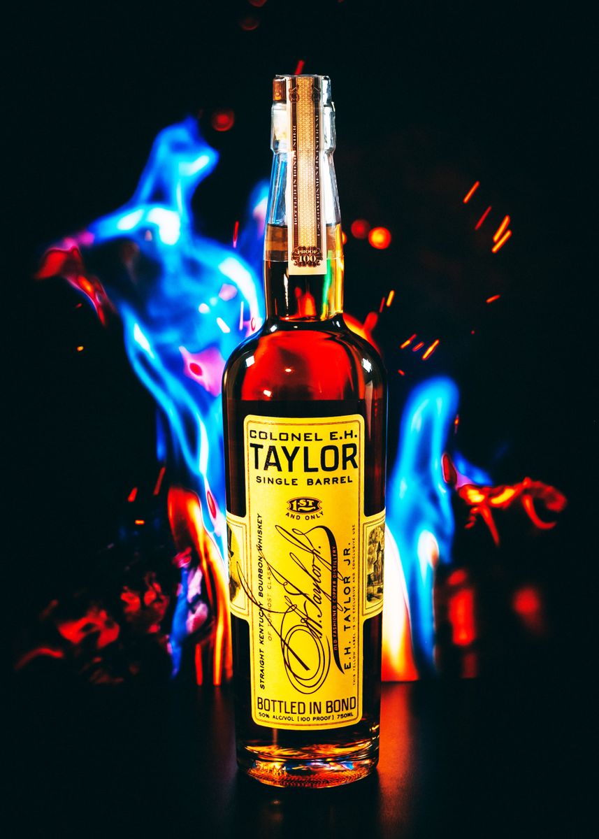 'Blue Flame Alcohol' Poster, picture, metal print, paint by Aiden Tells ...