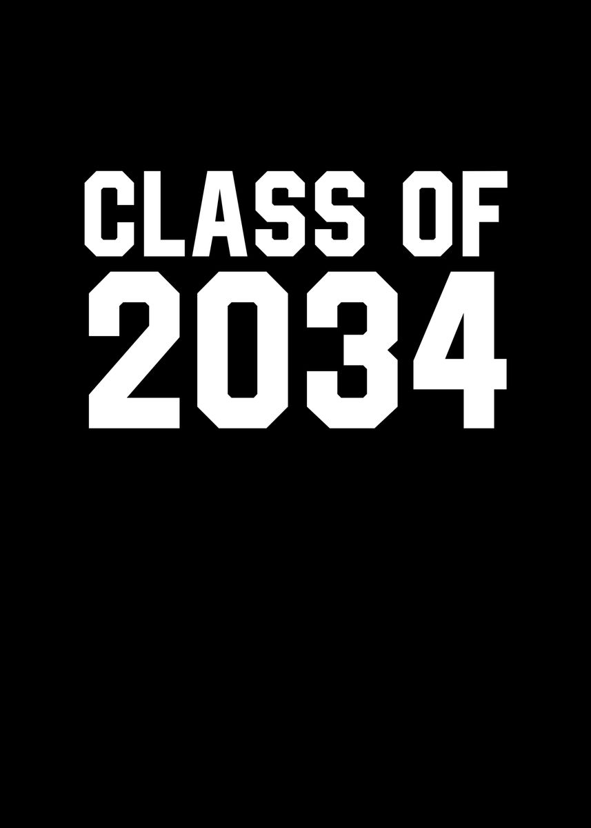 'Class of 2034' Poster, picture, metal print, paint by Francois ...
