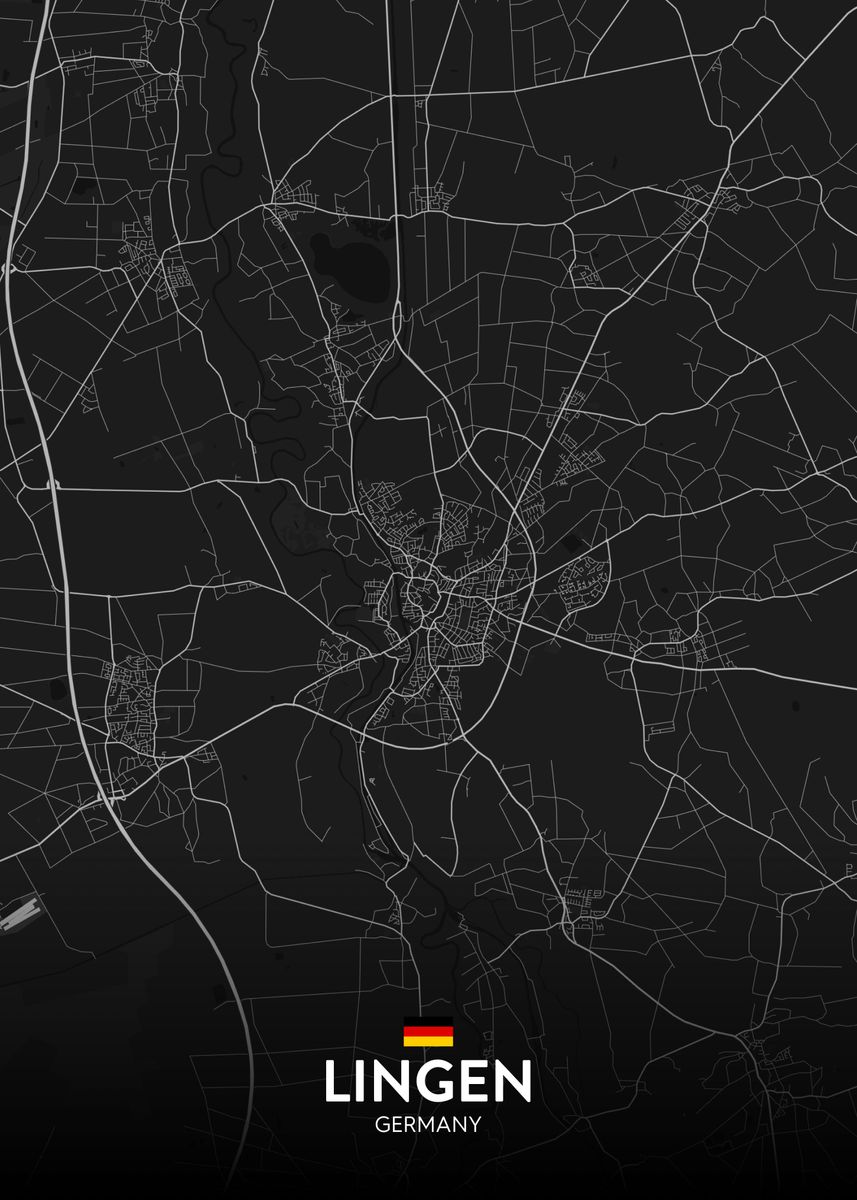 'Lingen DE' Poster by IMR Designs | Displate