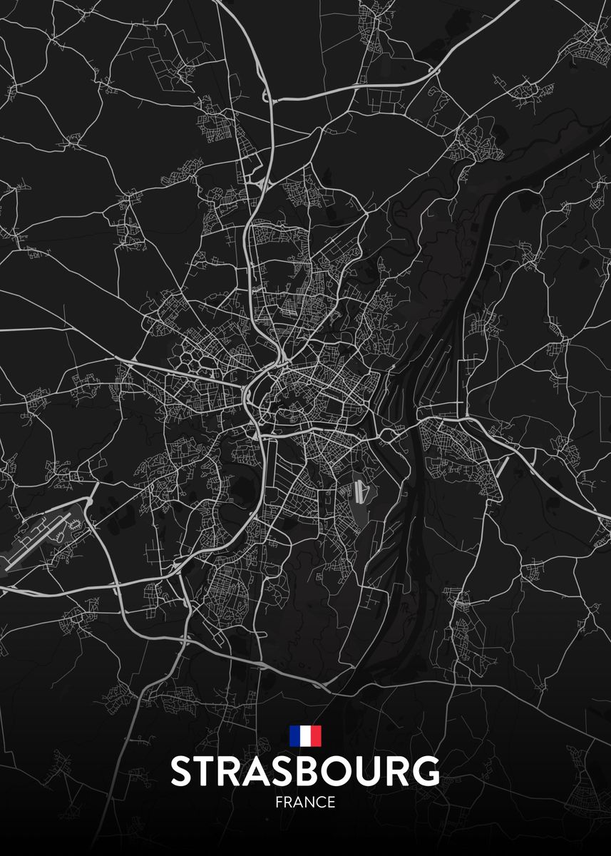 'Strasbourg FR' Poster by IMR Designs | Displate