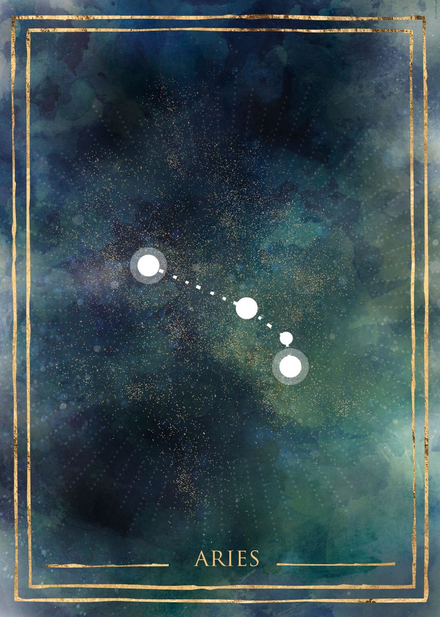 'Vintage Aries' Poster by MCAshe Art | Displate