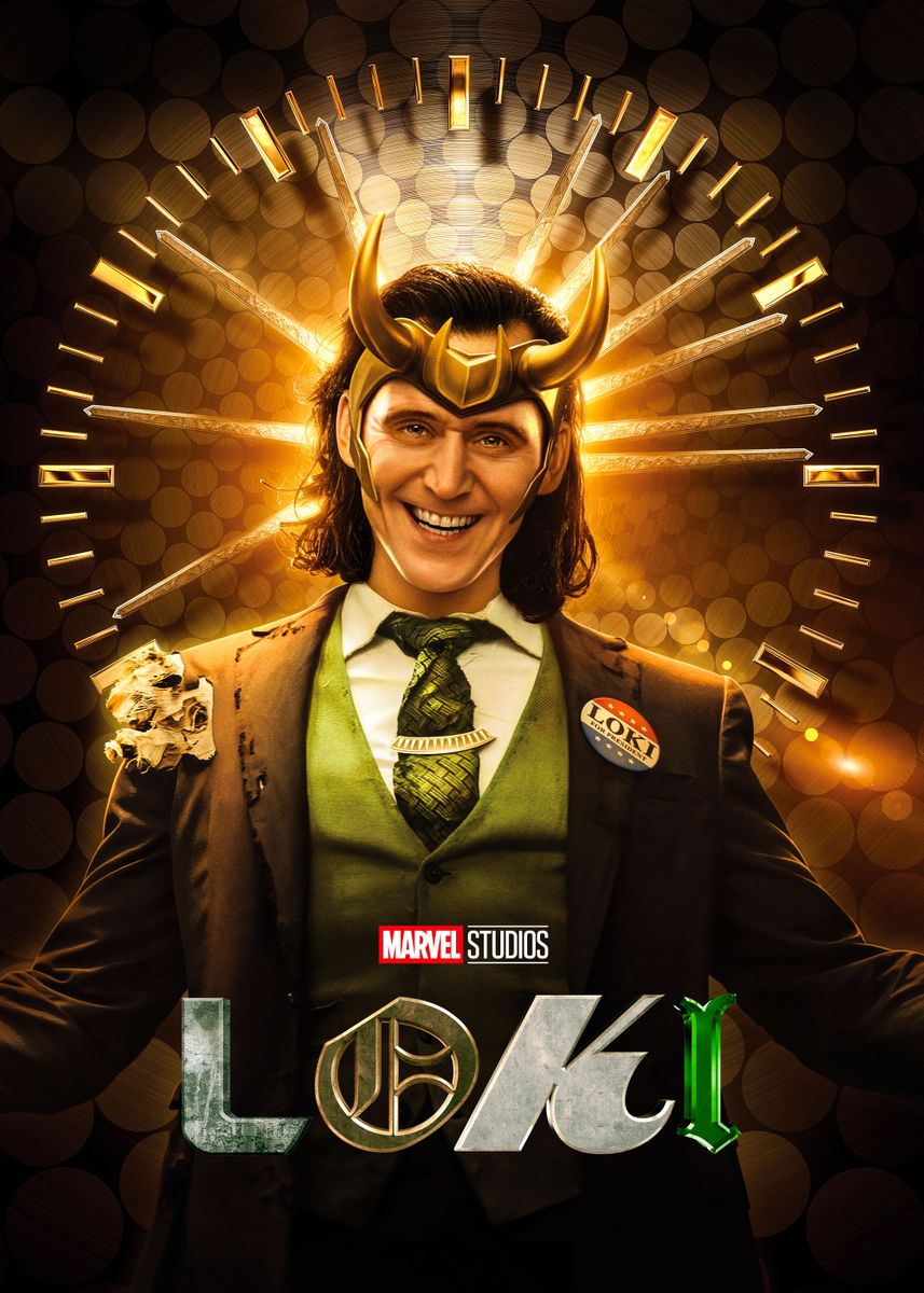 'Loki Laugh' Poster, picture, metal print, paint by Marvel | Displate