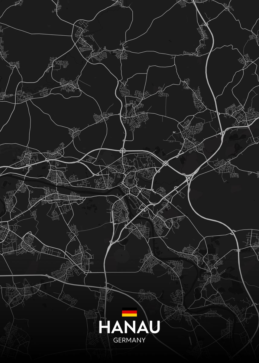 'Hanau DE' Poster by IMR Designs | Displate