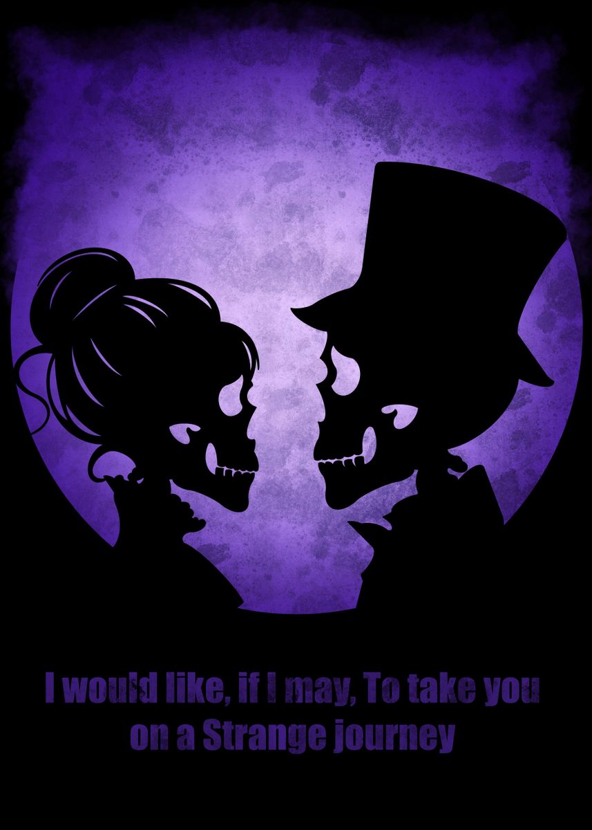 'Purple Spooky Love' Poster, picture, metal print, paint by Aiden Tells ...