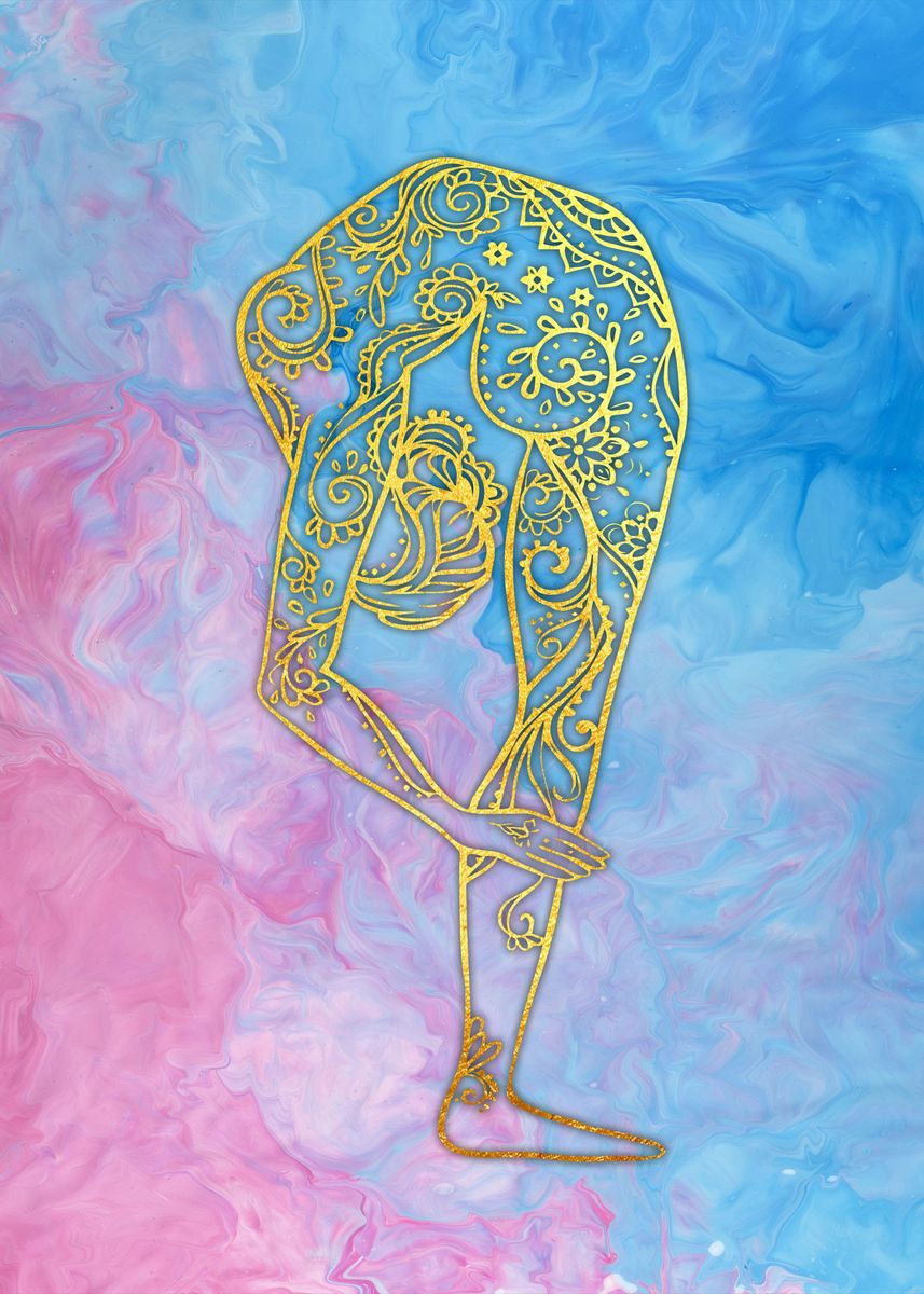 '40 Quotes yoga 40' Poster, picture, metal print, paint by Kaleigh ...