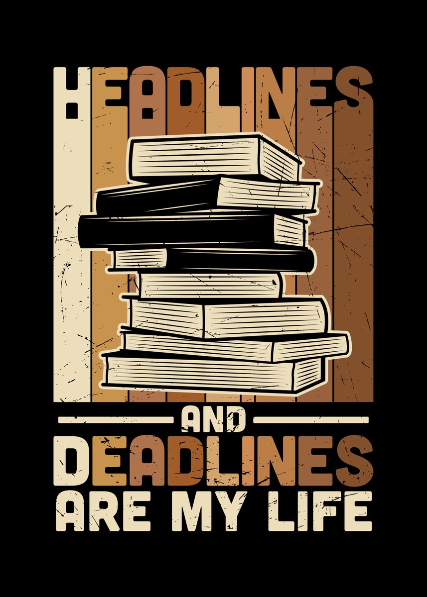 'Writing is my Life' Poster by KalliDesignShop | Displate