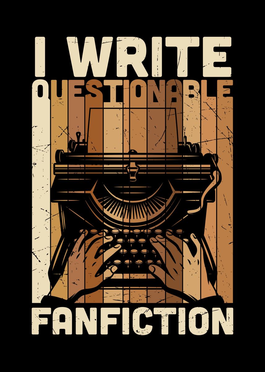 'Writers Retro Tex Wall Art' Poster by KalliDesignShop | Displate