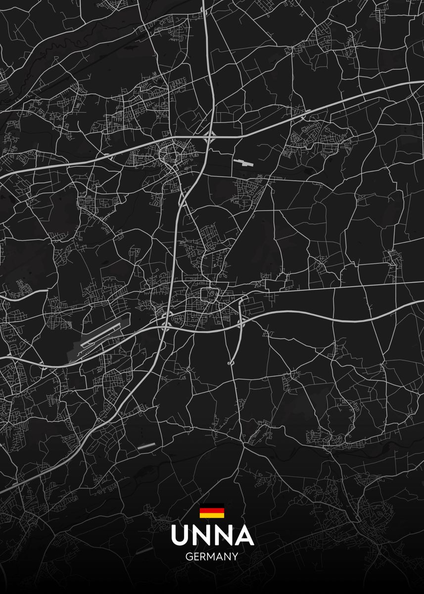 'Unna DE' Poster, picture, metal print, paint by IMR Designs | Displate