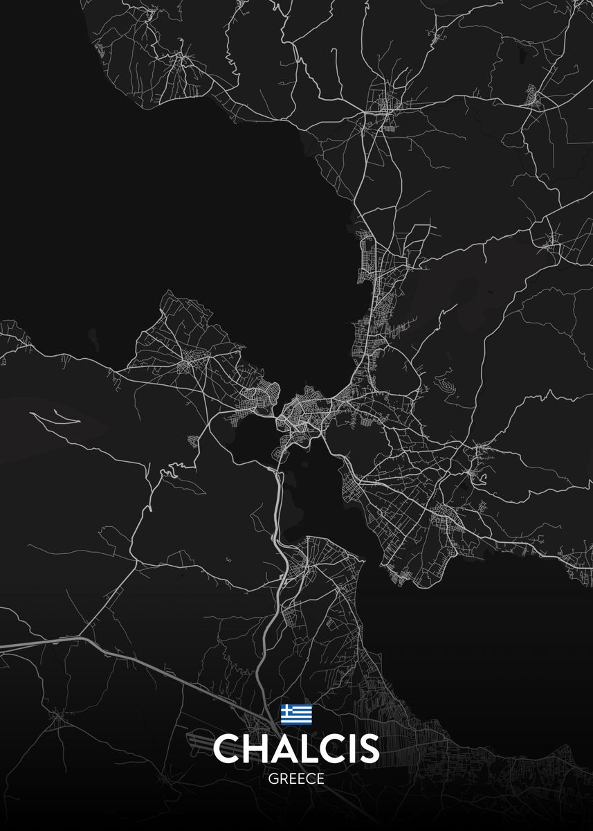 'Chalcis GR' Poster, picture, metal print, paint by IMR Designs | Displate