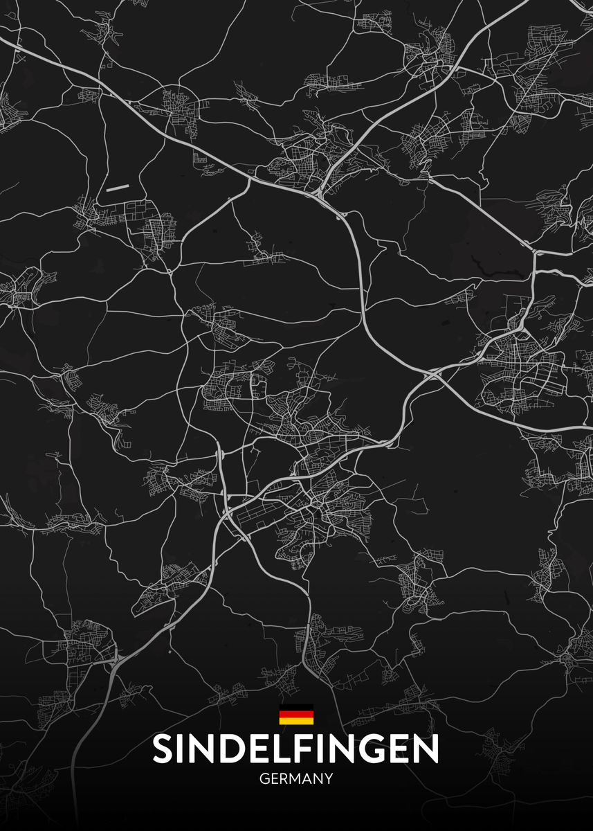 'Sindelfingen DE' Poster by IMR Designs | Displate