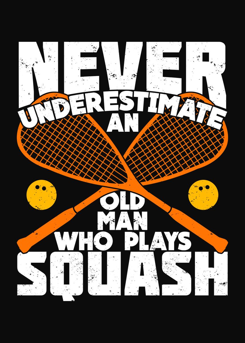'Old Man Squash Design' Poster, picture, metal print, paint by Marcel ...