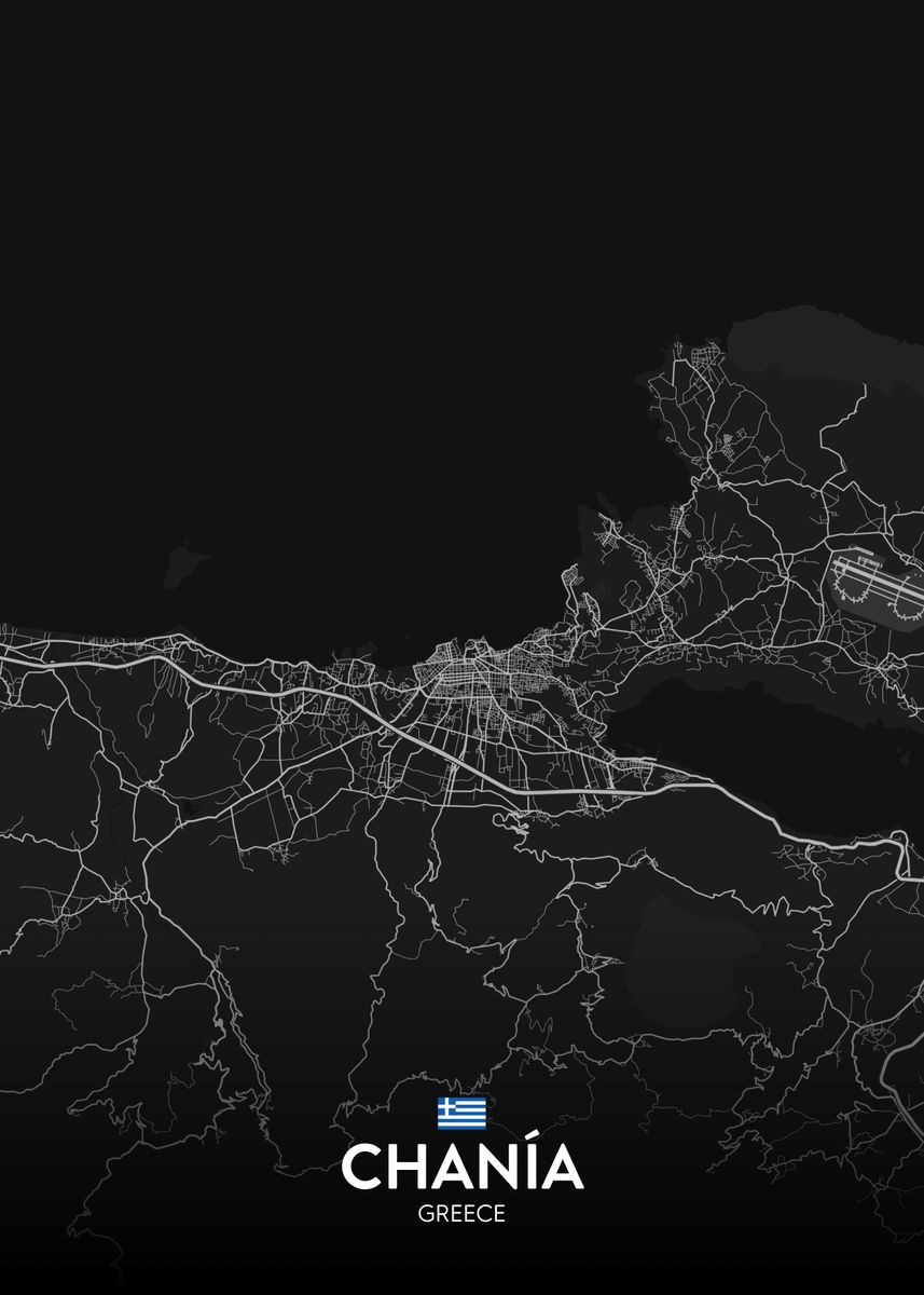 'Chania GR' Poster, picture, metal print, paint by IMR Designs | Displate