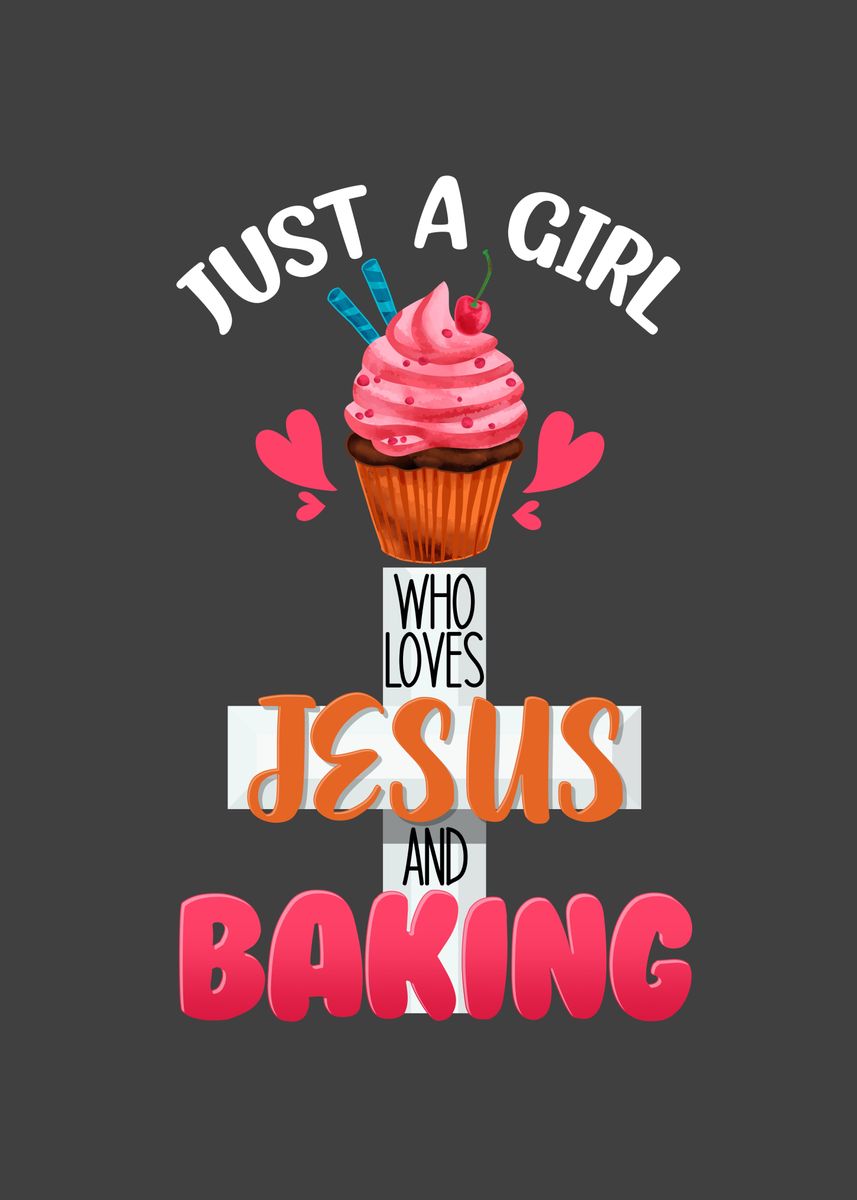 'Jesus Baking Gift' Poster by Hexor | Displate