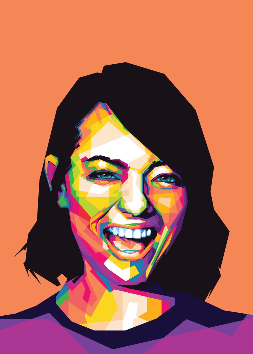 'Emma Stone' Poster by David Art | Displate