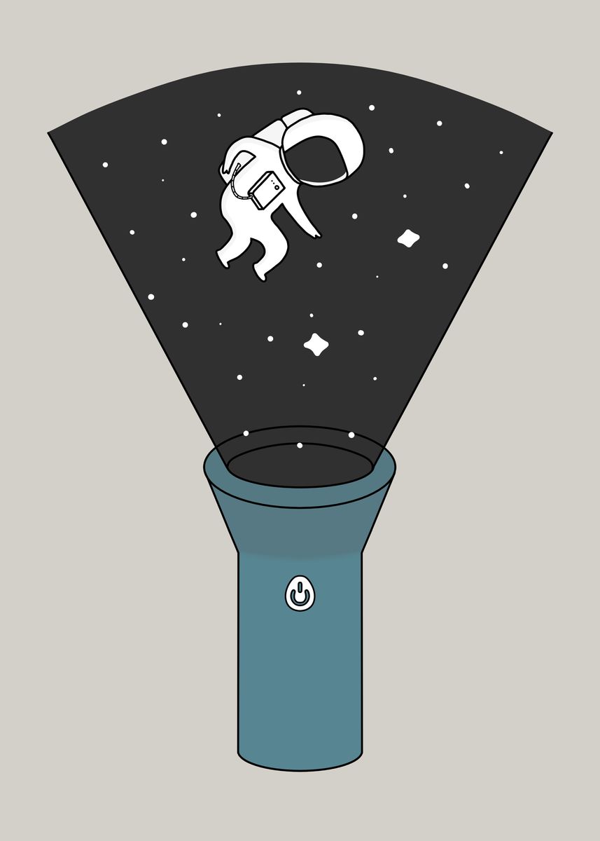 'Space Torch' Poster by CozyEra | Displate