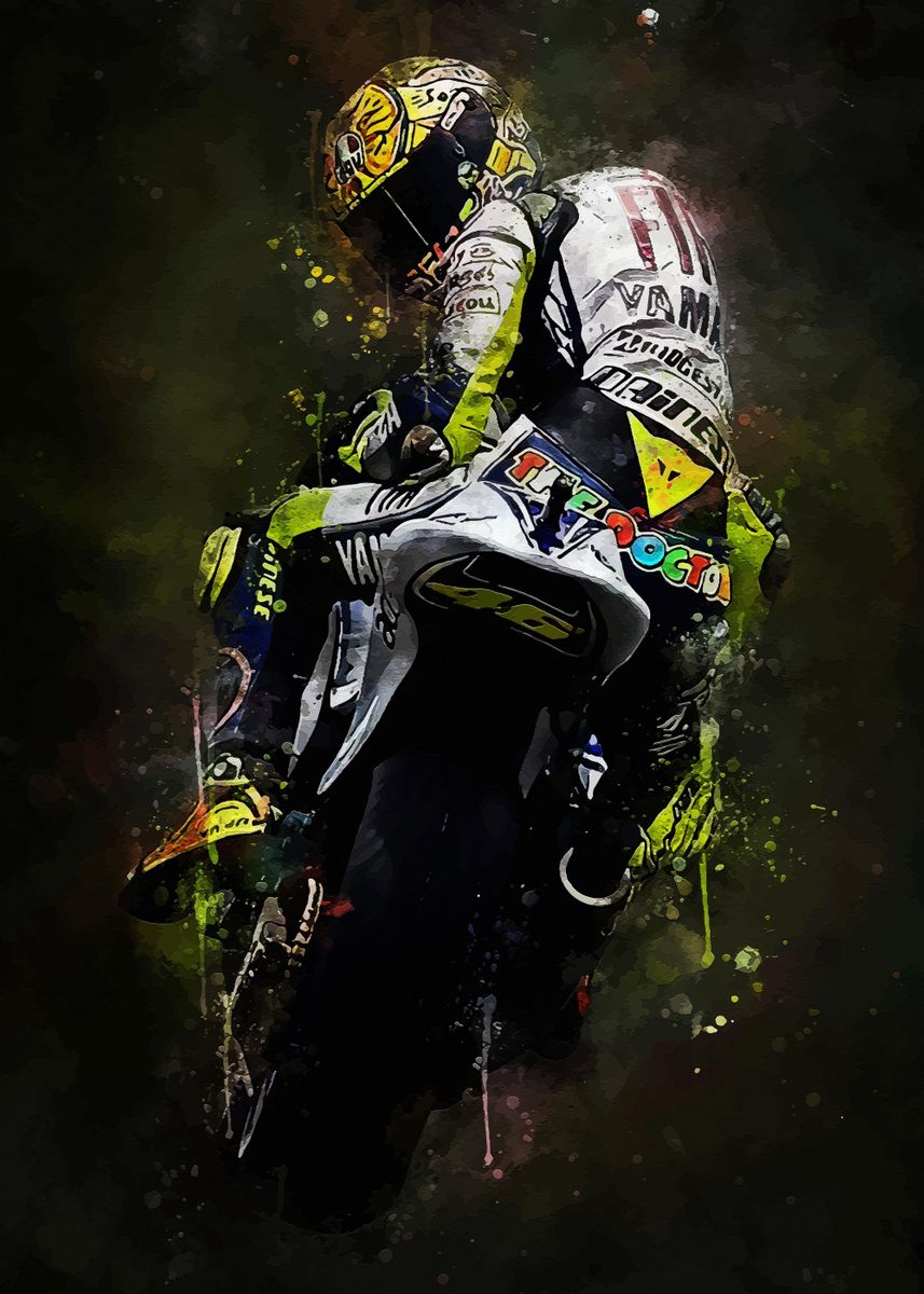 'Rossi 2001' Poster, picture, metal print, paint by Muhammad Irsan ...