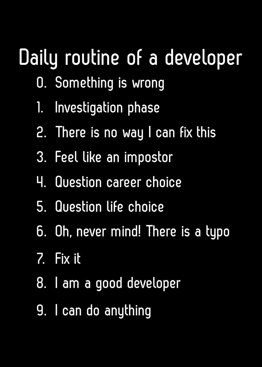'Programmer Joke Developer' Poster, picture, metal print, paint by ...