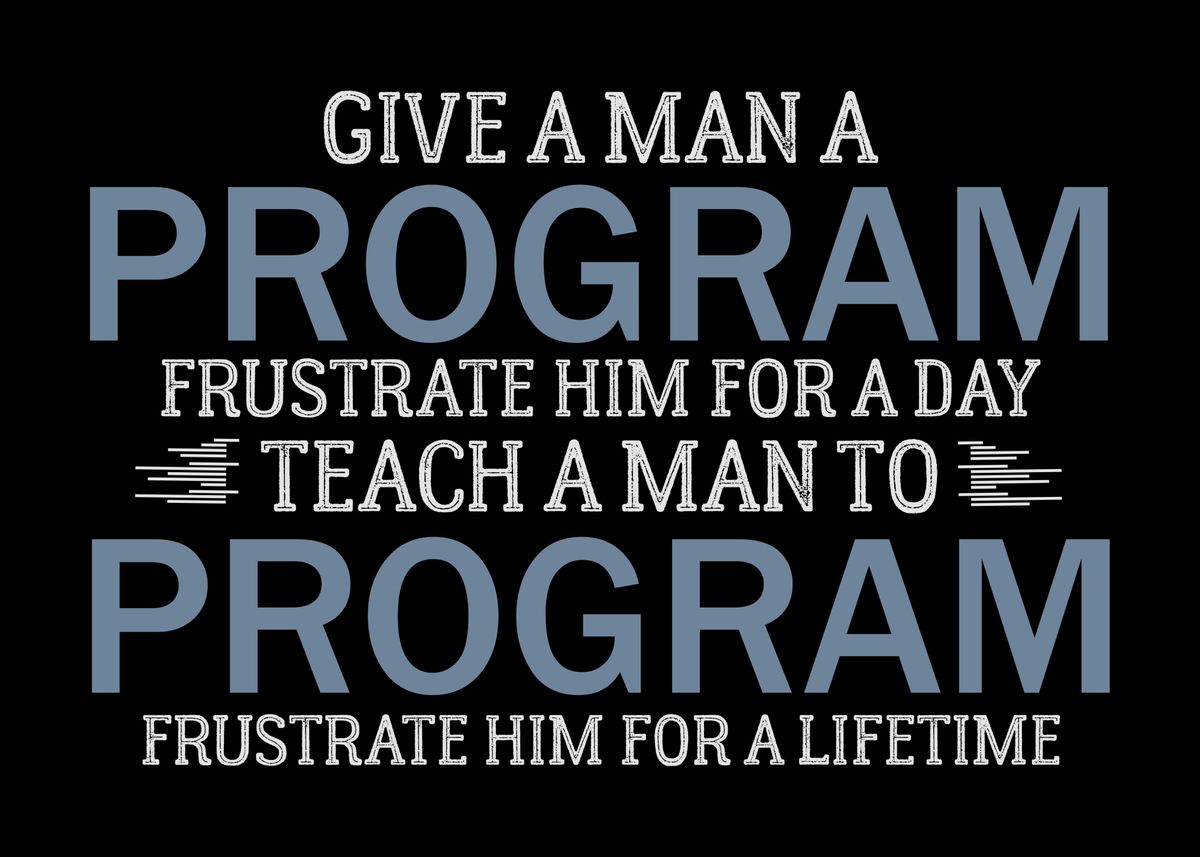 'Programmer Joke Developer' Poster by DesignatedDesigner | Displate