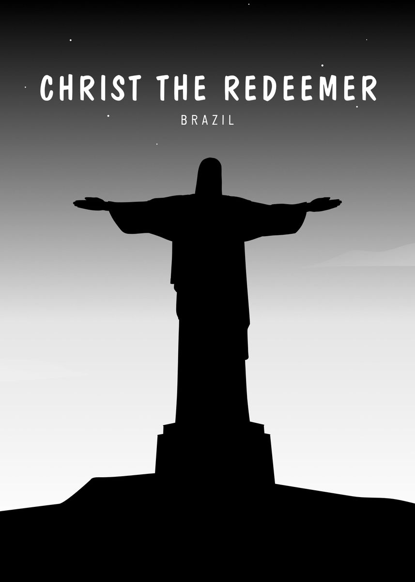 'CHRIST THE REDEEMER' Poster, picture, metal print, paint by Deeo ...