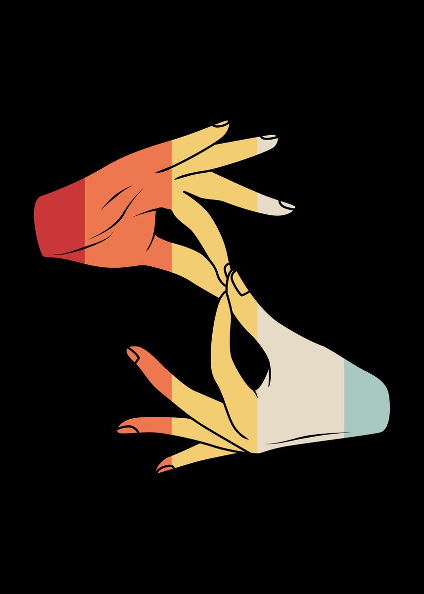 'ASL Sign Interpreter' Poster, picture, metal print, paint by ...