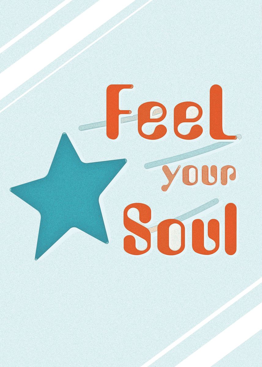 'Blue Star' Poster, picture, metal print, paint by Haus and Hues | Displate