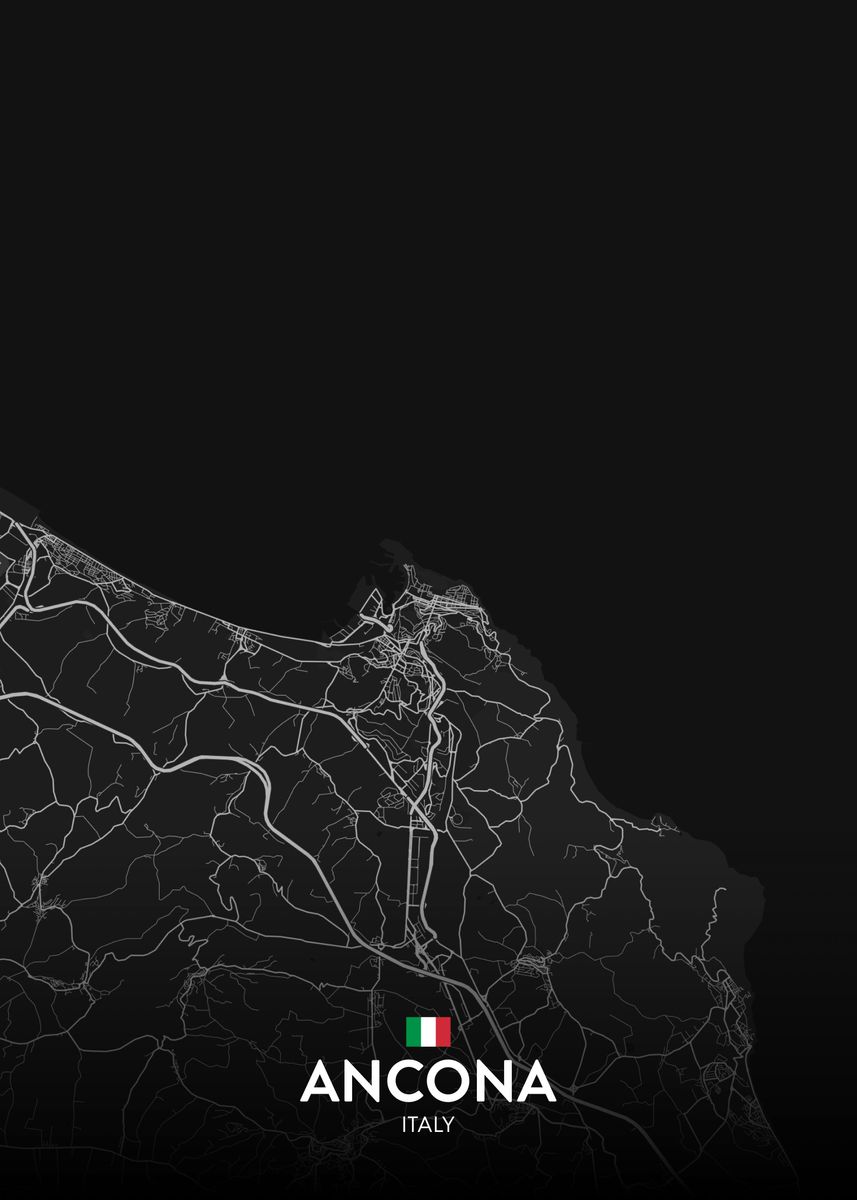 'Ancona IT' Poster, picture, metal print, paint by IMR Designs | Displate