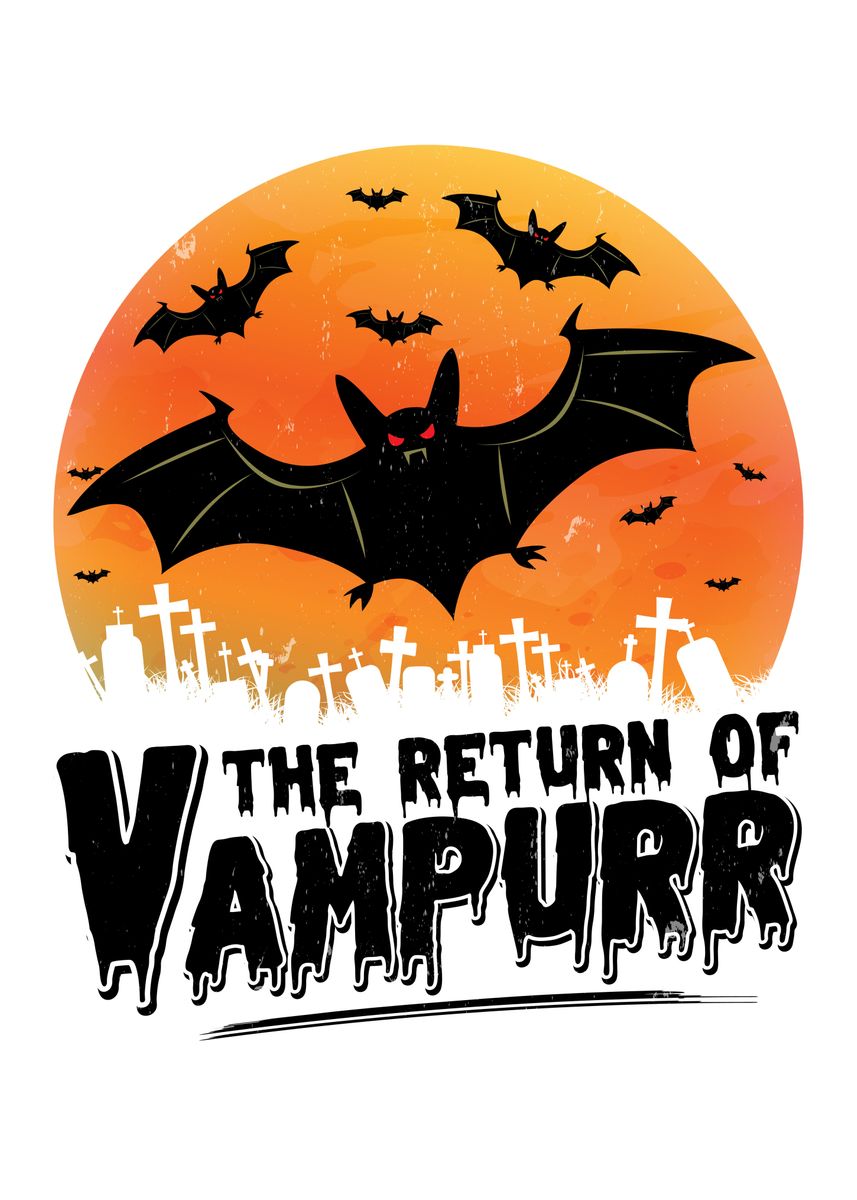 'The Return Of Vampurr' Poster, picture, metal print, paint by ...